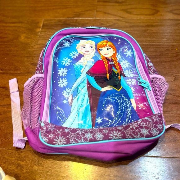 Disney | Bags | Frozen Sisters Ana Elsa Child Girls Bookbag Backpack ...